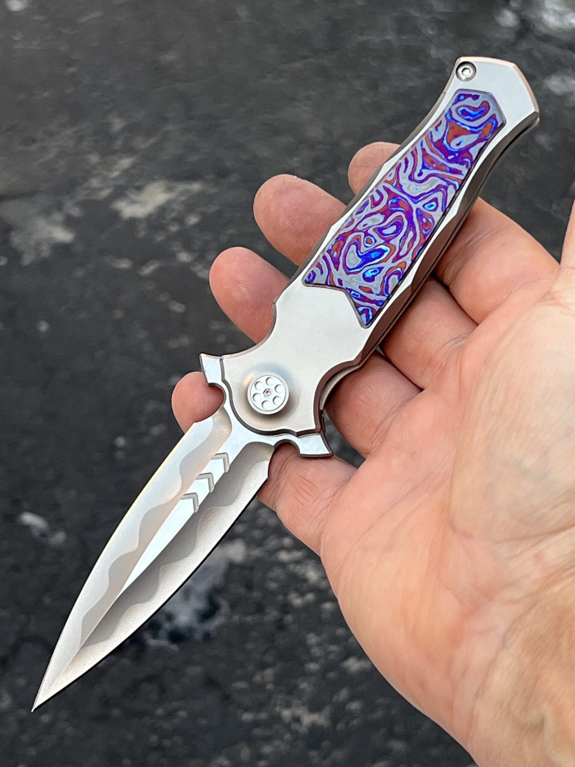 Arch Nemesis-AKS Black Timascus – SharpByDesign