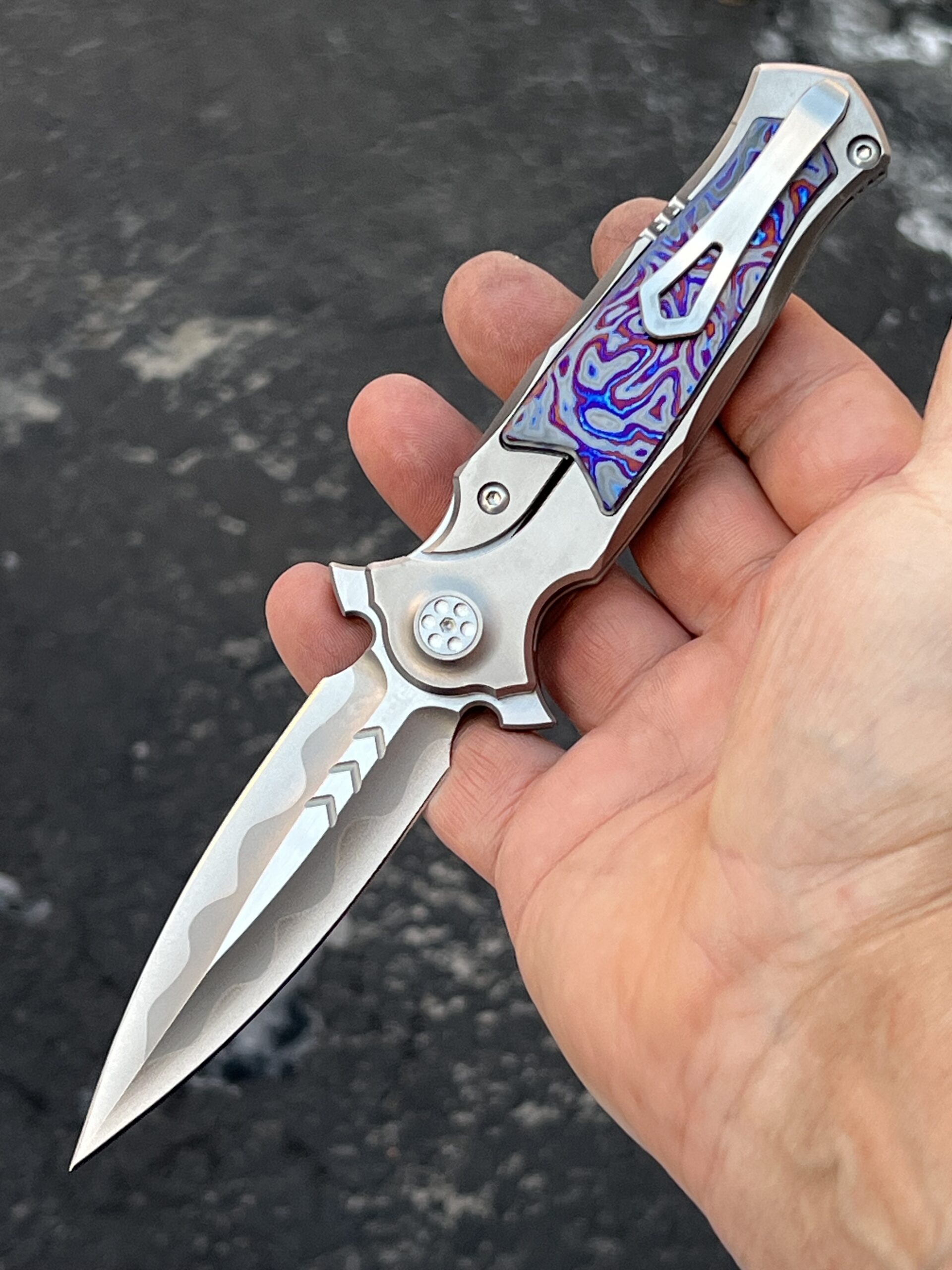 Arch Nemesis-AKS Black Timascus – SharpByDesign